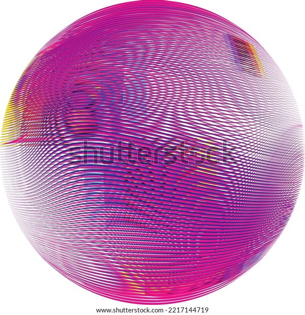 Lines Sphere Form Vector Technology Sphere Stock Vector (Royalty Free ...
