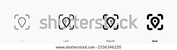 Live View Icon Thin Light Regular Stock Vector (Royalty Free ...