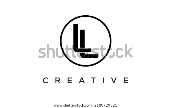 Ll Monogram Initial Letters Ll Eyecatching Stock Vector (Royalty Free ...