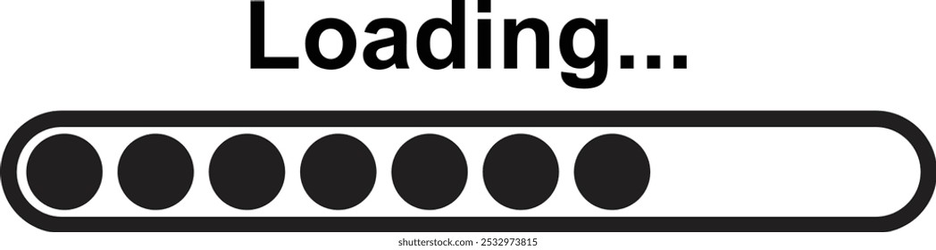 Loading Bar Icon Loading Bar Progress Stock Vector (Royalty Free ...