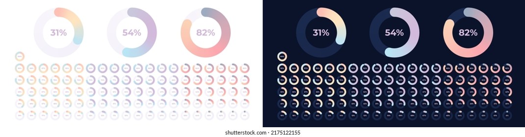 Loading Indicator Progress Bar Neon Color Stock Vector (Royalty Free ...