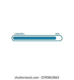 Loading Progress Bar Icon Vector Template Stock Vector (Royalty Free ...