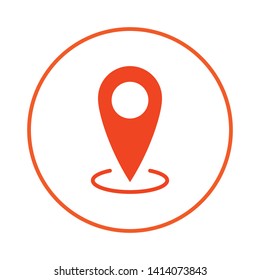 Vector Cartoon Pin Location Icon Comic Stock Vector (Royalty Free ...