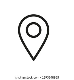 Location Map Icon Gps Pointer Mark Stock Vector (Royalty Free) 1293848965 | Shutterstock