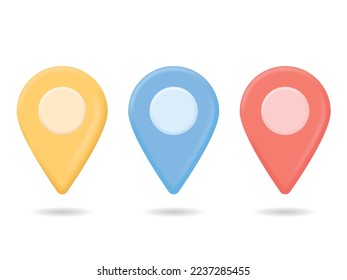 Location Mark Destination Pointer 3d Vector Stock Vector (Royalty Free ...