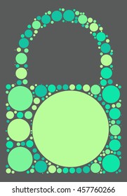 Lock Shape Vector Design By Color Stock Vector (Royalty Free) 457760266 ...