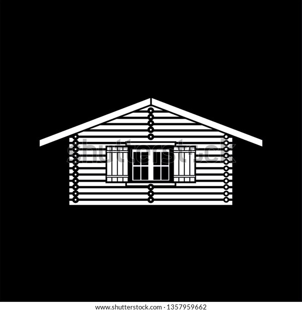 Log Cabin Vector Stock Vector (Royalty Free) 1357959662 | Shutterstock
