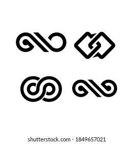 D P Letter Infinity Logo Design: vetor stock (livre de direitos ...