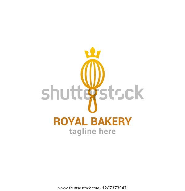 Logotype Royal Cake Logo Vector Shop Stock Vector (Royalty Free ...