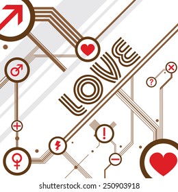 Love Design Vector Stock Vector (Royalty Free) 250903918 | Shutterstock