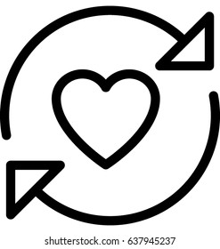 Love Sync Vector Icon Stock Vector (Royalty Free) 637945237 | Shutterstock