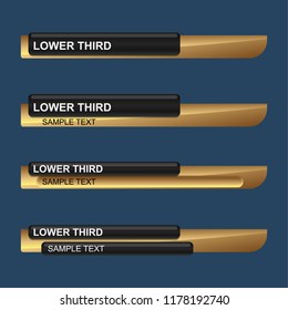 126 Lower Third Gold Images, Stock Photos & Vectors | Shutterstock
