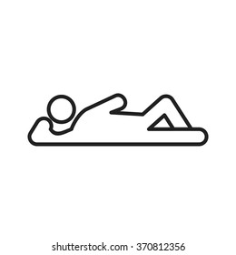 Lying Man Icon Vector Illustration Isolated Stock Vector (Royalty Free ...