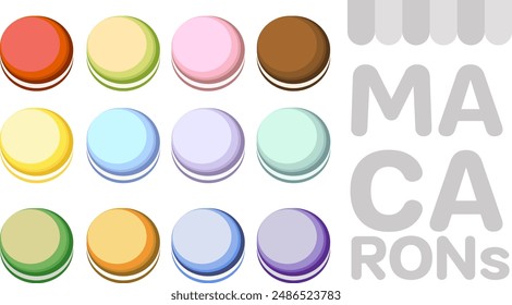15,502 Macaron Row Images, Stock Photos, and Vectors | Shutterstock