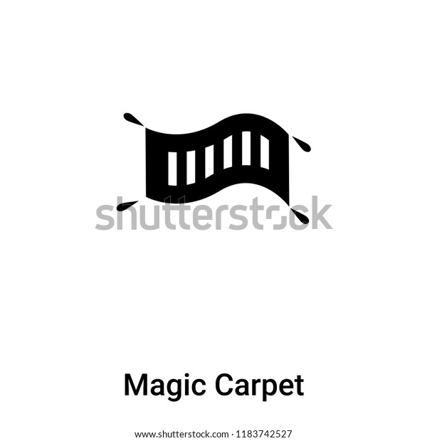 Magic Carpet Icon Vector Isolated On Stock Vector (Royalty Free ...