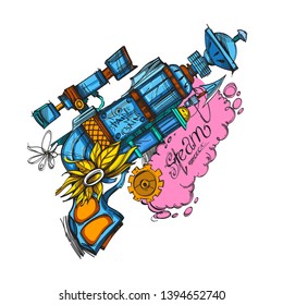 Magic Weapon On White Background Stock Vector (Royalty Free) 1394652740 ...