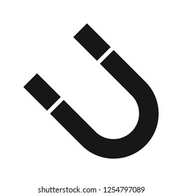 Magnet Icon Black White Vector Sign Stock Vector (Royalty Free ...
