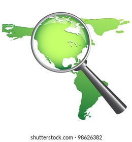 Magnify Map Stock Vector (Royalty Free) 98626382 | Shutterstock