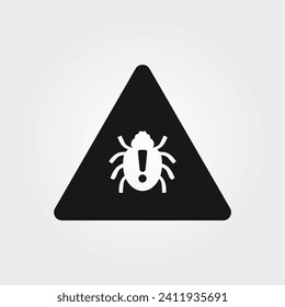 Malware Warning Icon Simple Vector Illustration Stock Vector (Royalty ...
