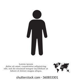 Human Body Icon Simple Vector Illustration Stock Vector (Royalty Free ...