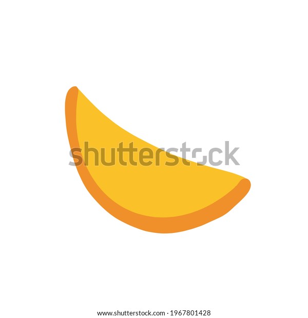 Mango Vector Illustration Slice Half Fruit Stock Vector (Royalty Free ...