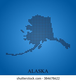 Alaska united states map overlay