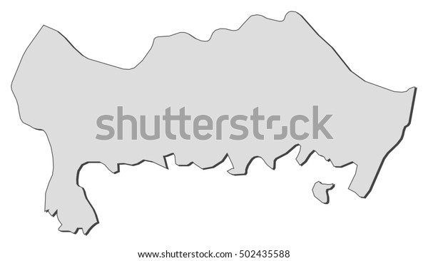 Map Blekinge County Sweden Stock Vector (Royalty Free) 502435588 ...