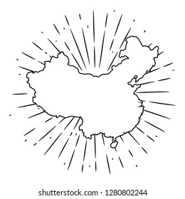 Map China Hand Drawn Vector Illustration Stock Vector (Royalty Free ...