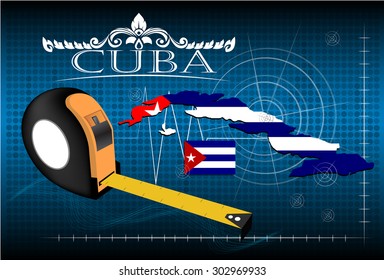 Map Cuba Ruler Vector Stock Vector (Royalty Free) 302969933 | Shutterstock