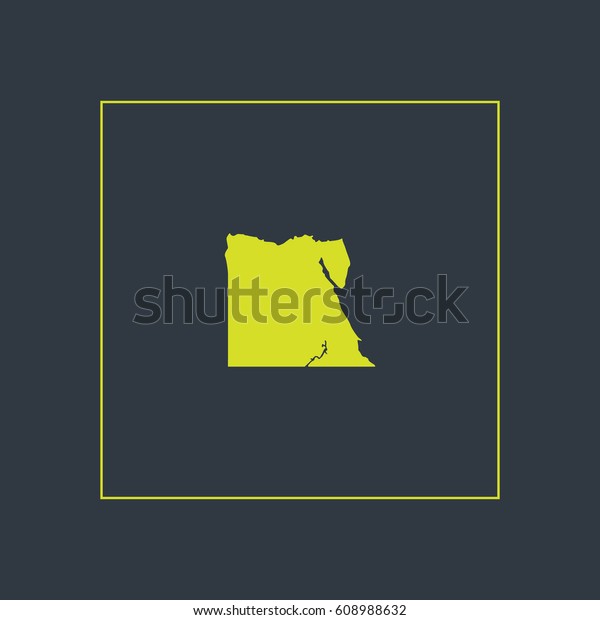 Map Egypt Vector Illustration Stock Vector (Royalty Free) 608988632 ...