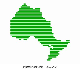 Map Ontario Stock Vector (Royalty Free) 55625455 | Shutterstock