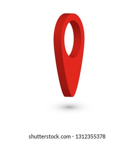 Realistic Detailed 3d Red Map Pointer Stock Vector (Royalty Free) 1368067511 | Shutterstock