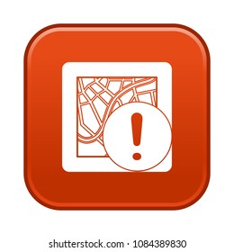 Map Warning Vector Symbol Stock Vector (Royalty Free) 1084389830 ...
