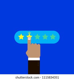Mark Star Hand Vector Stock Vector (Royalty Free) 1129642145 | Shutterstock