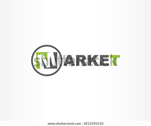 Market Vector Text Typhography Design Template Stock Vector (Royalty ...