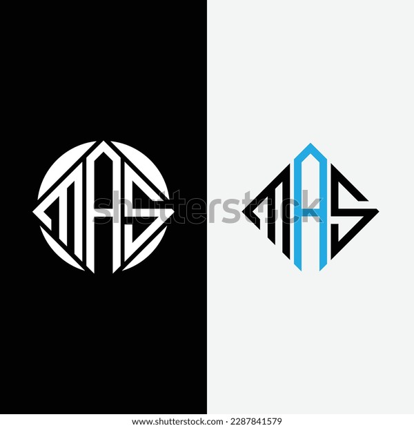 Mas Monogram Logo Design Vector Stock Vector (Royalty Free) 2287841579 ...