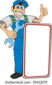 Mechanic Bulletin Board Stock Illustration 164353403 | Shutterstock