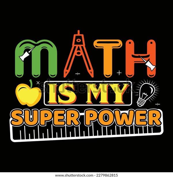 Math T Shirt Design Vector Template Stock Vector (Royalty Free ...