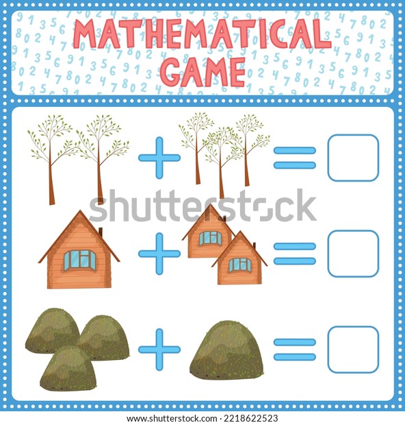 Mathematical Count Game Kids Can You Stock Vector (Royalty Free ...