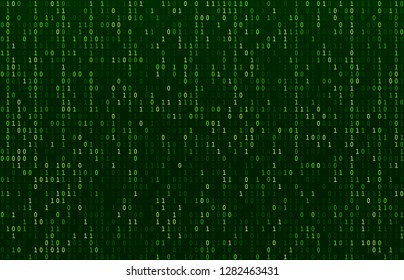 Matrix Code Stream Green Data Codes Stock Vector (Royalty Free ...