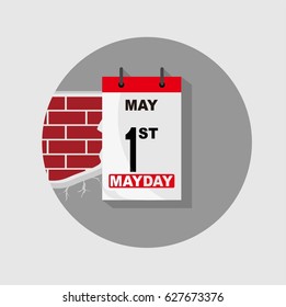 Mayday Vector Illustration Stock Vector (Royalty Free) 627673376 ...