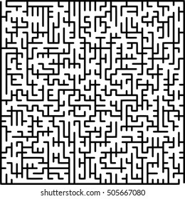 Maze High Complexity Stock Vector (Royalty Free) 505667080 | Shutterstock
