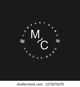 Mc Initial Logo Template Vector Stock Vector (Royalty Free) 1272076570 ...