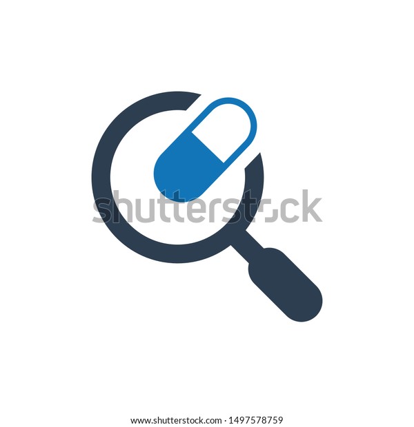 Medication Search Icon Vector Graphics Stock Vector (Royalty Free ...