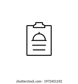 Menu Restaurant Cafe Simple Thin Line Stock Vector (Royalty Free ...