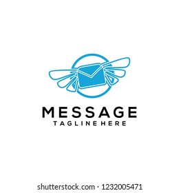 Message Logo Vector Stock Vector (Royalty Free) 1232005471 | Shutterstock