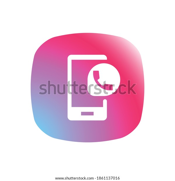 Messaging App App Icon Button Stock Vector (Royalty Free) 1861137016 ...