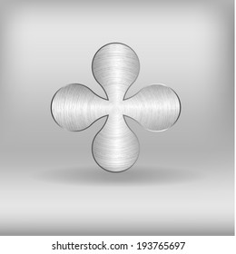 Metal Button Template Metal Texture Stock Vector (Royalty Free ...