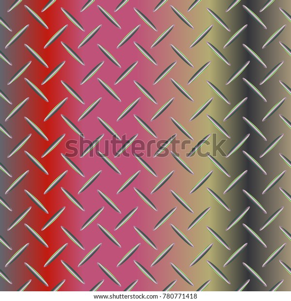 Metal Grid Pattern Design Colorfull Backdrop Stock Vector (Royalty Free ...
