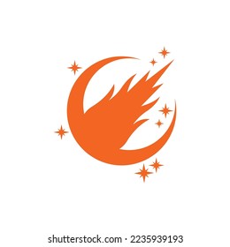 Meteor Logo Vector Template Design Stock Vector (Royalty Free ...